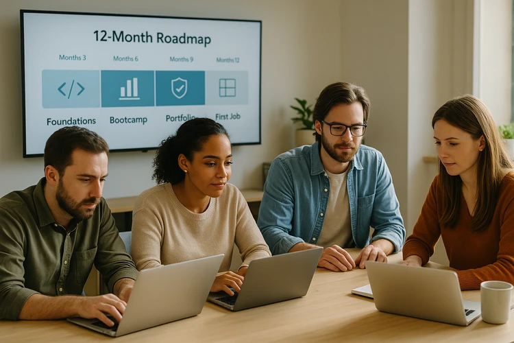 Bootcamp to First Job 2026: 12-Month Tech Plan